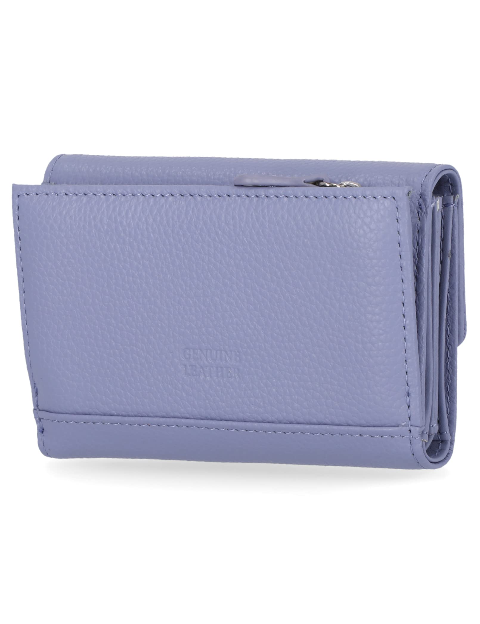 Mundi Rio Womens Leather Trifold Indexer Wallet Clutch Purse, Lilac