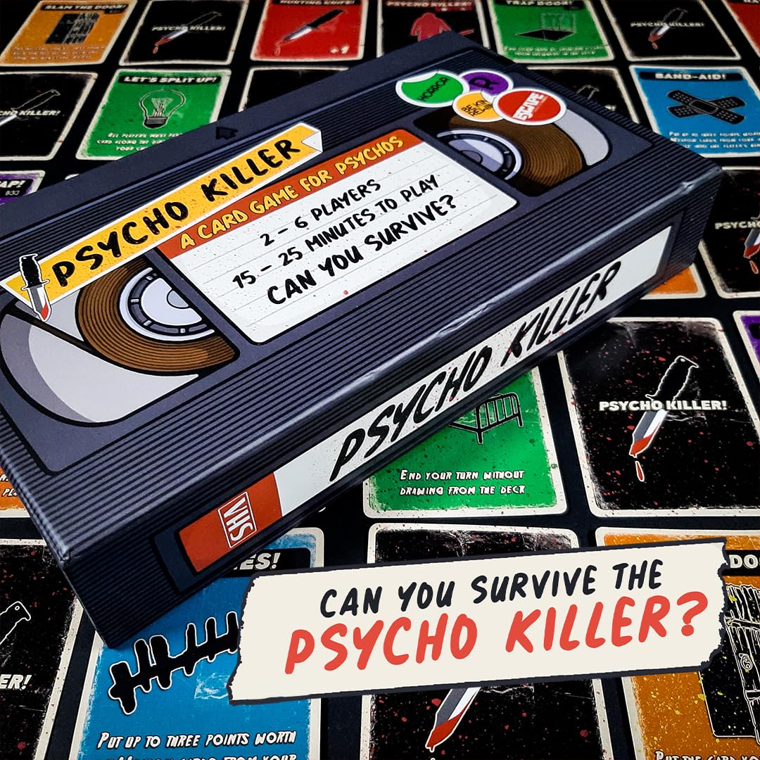 Escape Tabletop Games Psycho Killer, Fast-Paced, Hilarious and Strategic Party Game!