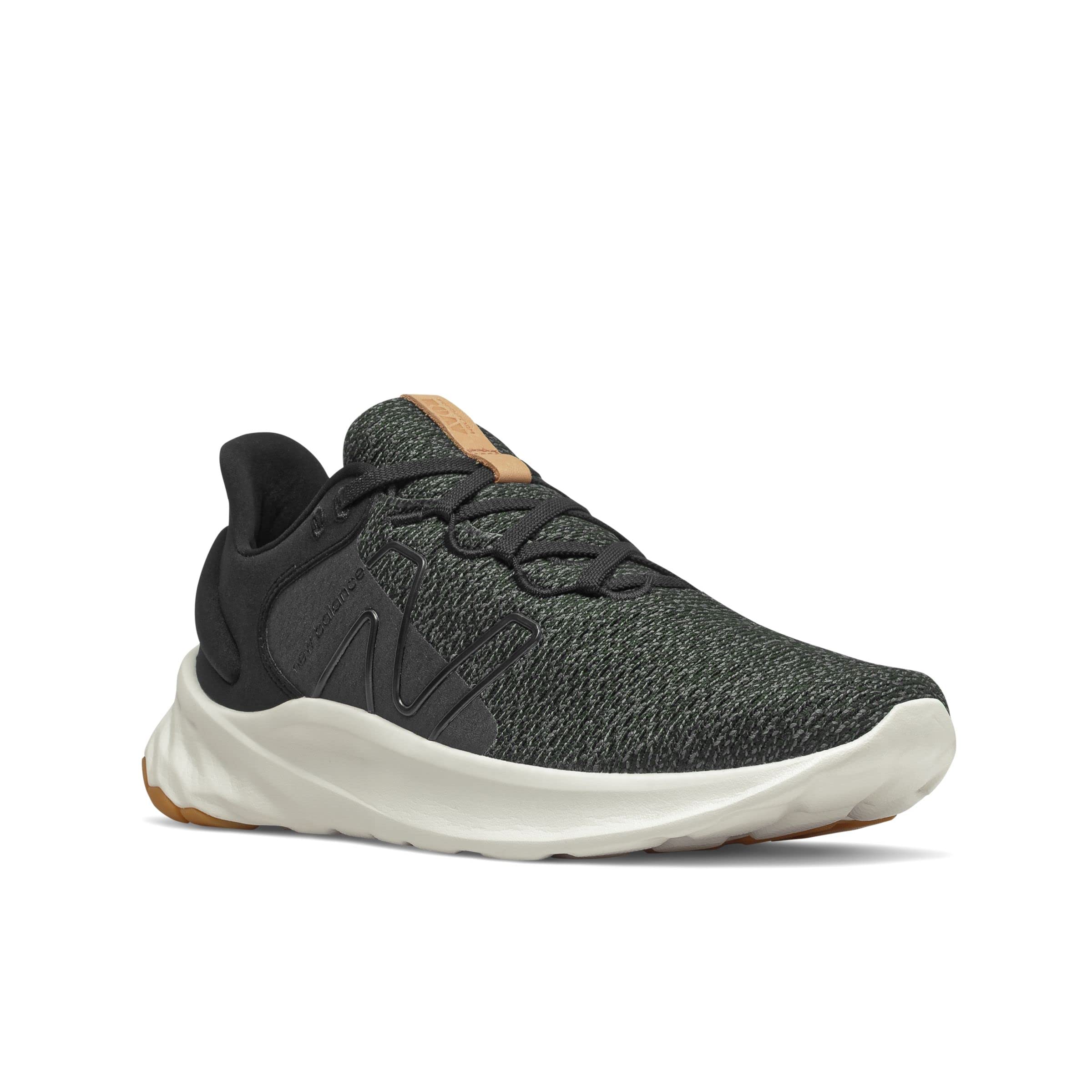 New Balance Men's Fresh Foam Roav V2 Sneaker, Black/Sea Salt, 10.5