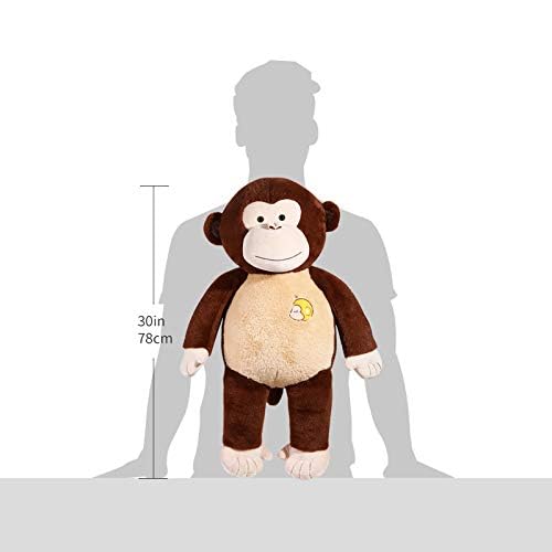 IKASA Large Monkey Stuffed Animal Plush Monkey Toy for Children (Brown, 30 inches)