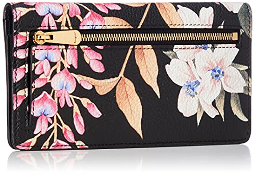 Salvatore Ferragamo 22D779 Women's Long Wallet, StampaGiardino/Nero [Parallel Import]