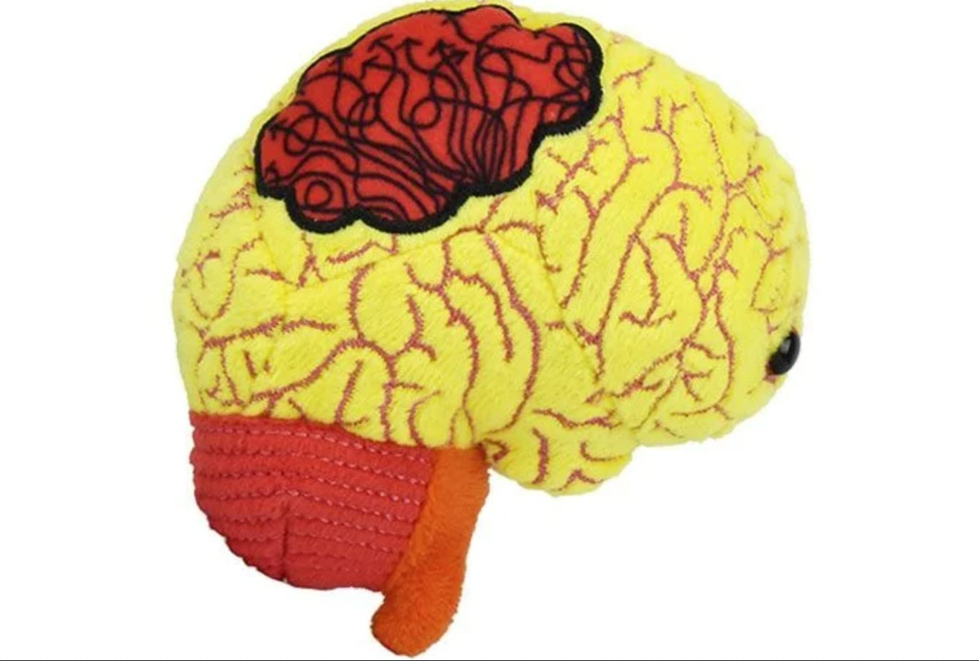 GIANTmicrobes Anxiety Plush Toy, Anxiety Stuffed Animal, Emotional Support Plush, Mental Health Awareness Gifts, Anxiety Pillow, Funny Anxiety Gifts, Mental Health Matters, Psych Nurse Gifts