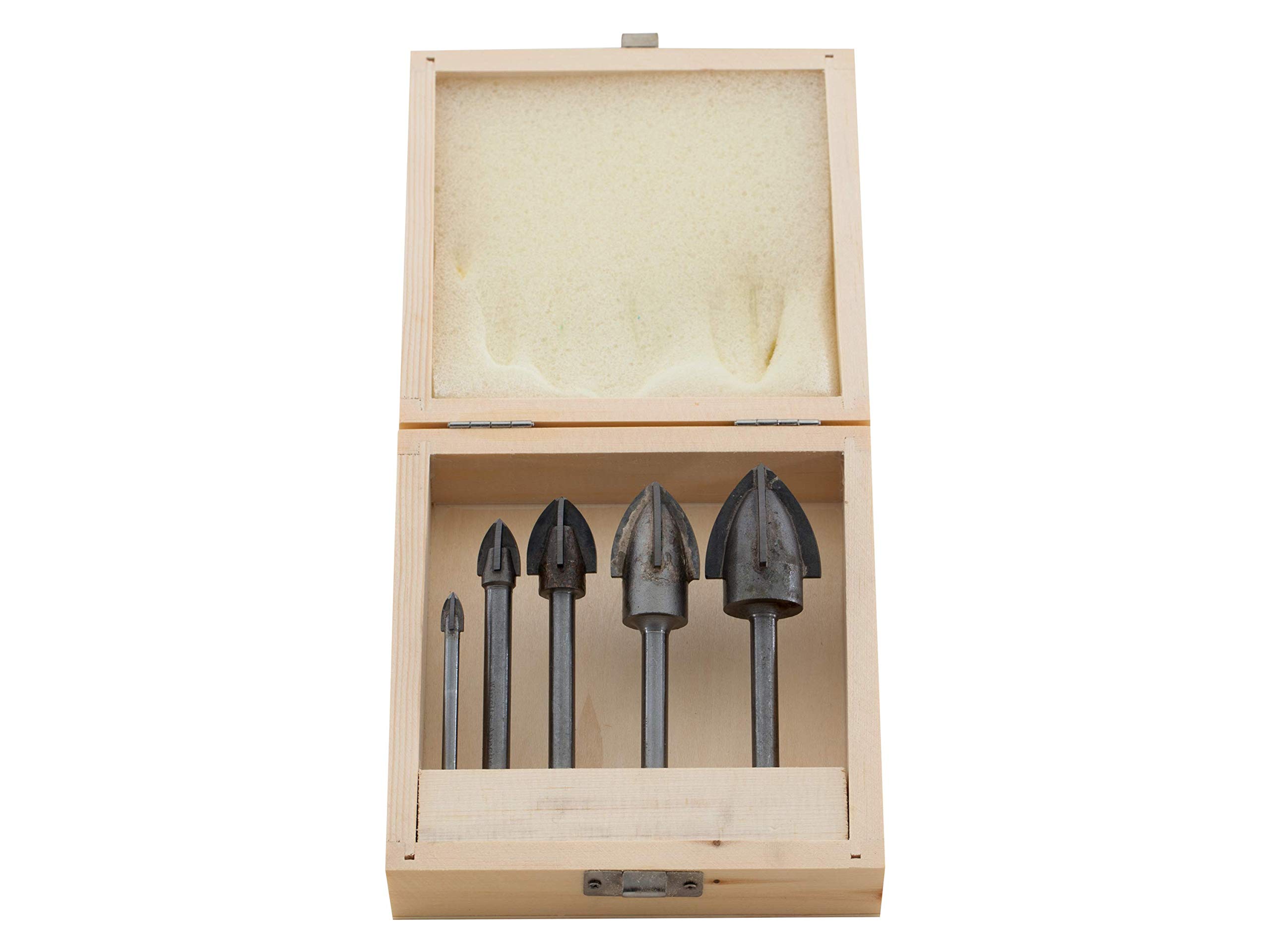 WingIts WA2005PCS Apache200 5-Piece Drill Bit Kit, Contains 1/4-Inch, 1/2-Inch 3/4-Inch, 1-Inch and 1-1/4-Inch, Black