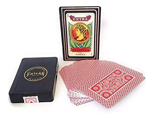 Faisan Baraja Naipe Espanola 100% Plastico Spanish Playing Cards 1 Deck 40 Cards