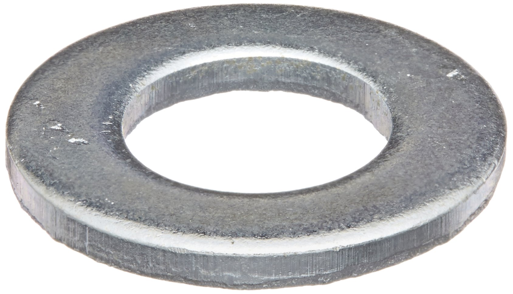 Small Parts M10D125A Steel Flat Washer, Zinc Plated Finish, DIN 125, Metric, M10 Screw Size, 10.5 mm ID, 20 mm OD, 2 mm Thick (Pack of 100)