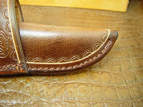 Cross Draw Knife Sheath Made Out of 10 Ounce Water Buffalo Hide Leather Made for Schrade PH 1