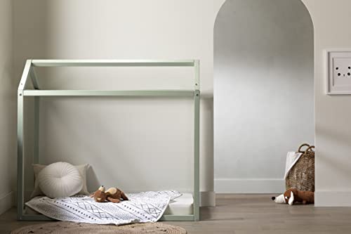 South Shore Sweedi Transition Wooden House Bed, Toddler, Green