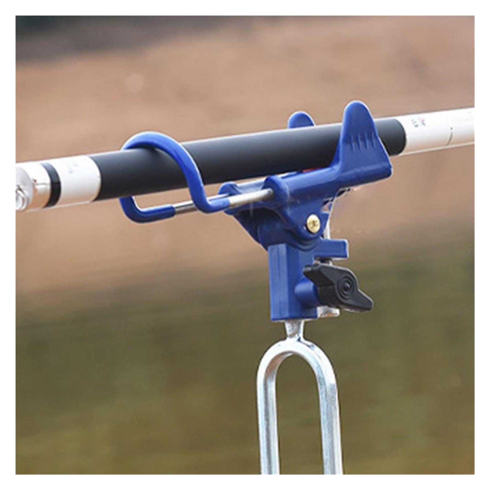 Bmwjrzd LIUYI 360 Degrees Adjustable Stainless Steel Fishing Rods Holder Bracket Fish Tool Bracket Fishing Rack Tool Accessory Support (Color : Blue)