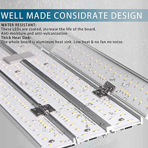Barrina BX-6000 LED Grow Lights, Full Spectrum with IR, Dimmable, High PPFD, LED Grow Light for Indoor Plants Veg Flower, 4-Pack