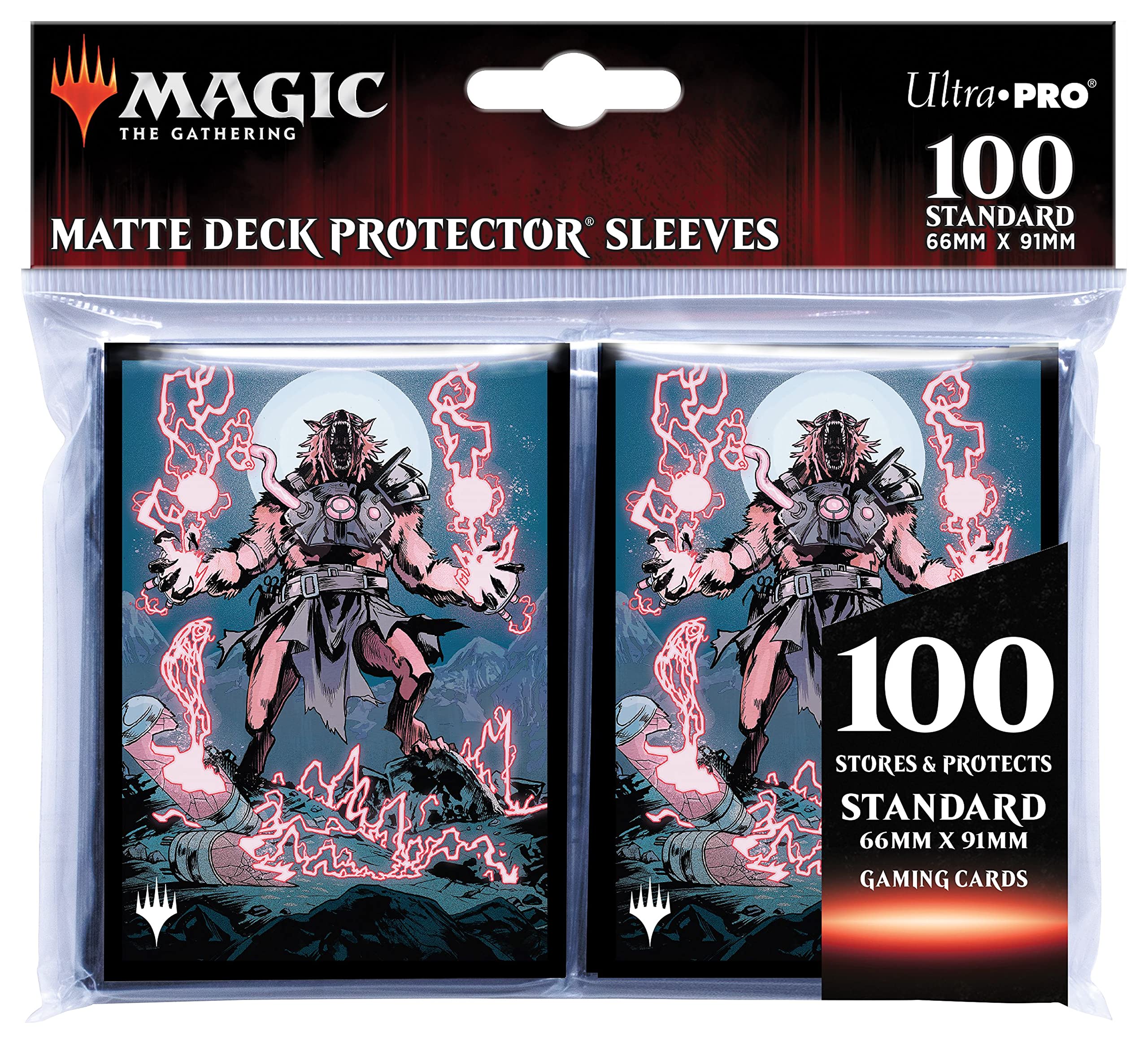 Innistrad Midnight Hunt 100ct Sleeves V4 Featuring Storm-Charged Slasher for Magic