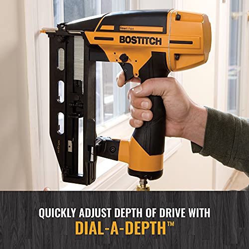 BOSTITCH Finish Nailer Kit, 16GA, Smart Point, Pneumatic (BTFP71917)