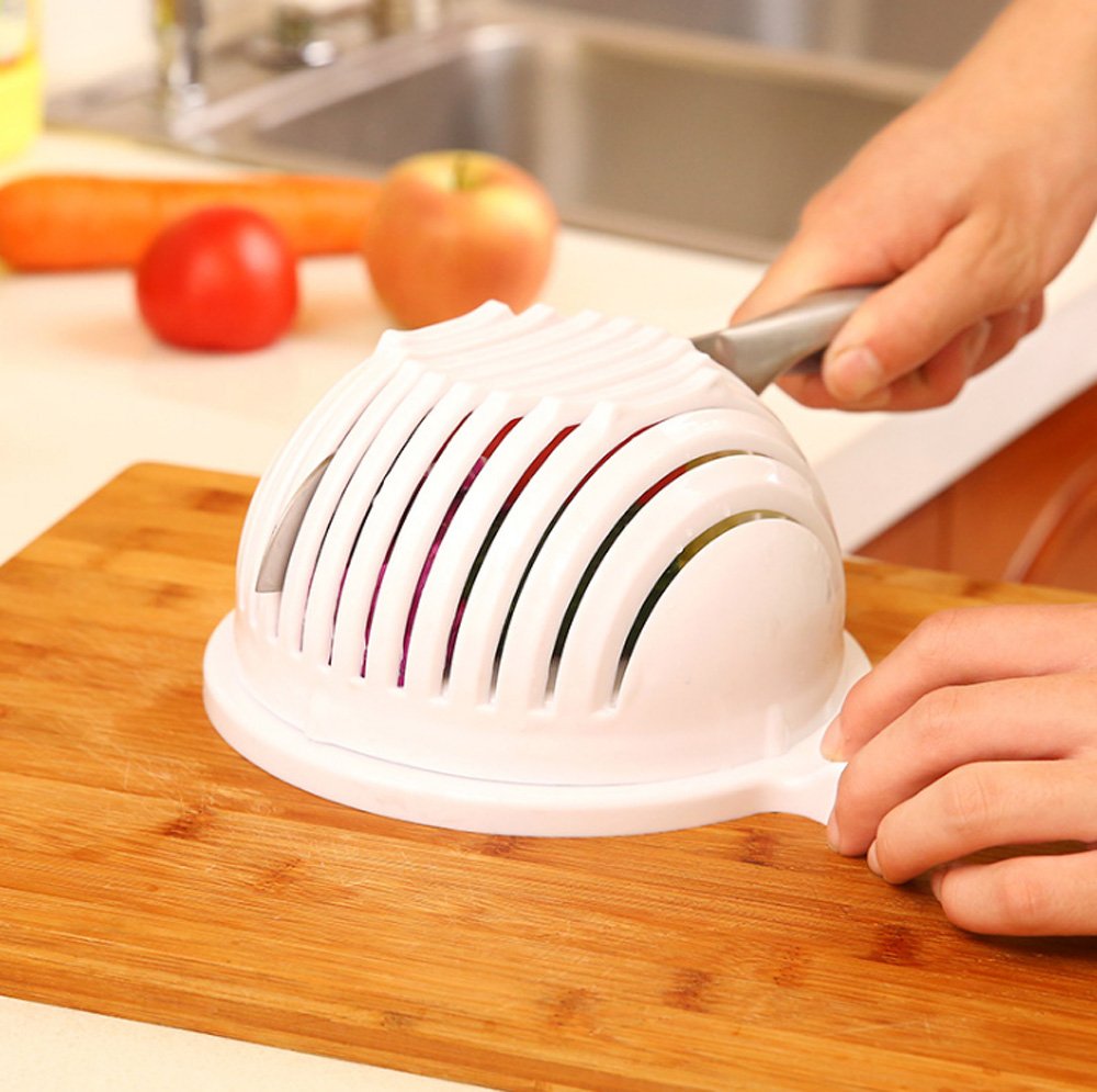 Bowl Maker | Easy Fruit Vegetable Cutter Bowl Fast Salad Slicer
