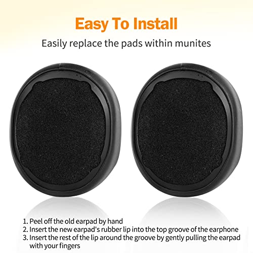 Crusher Evo/Crusher Wireless Replacement Pads Cooling Gel Hesh 3/Hesh ANC Earpads Upgrade Ear Muffs Parts Compatible with Skullcandy Crusher ANC/Crusher Evo/Crusher 360, Hesh 3/Hesh Evo Headphones