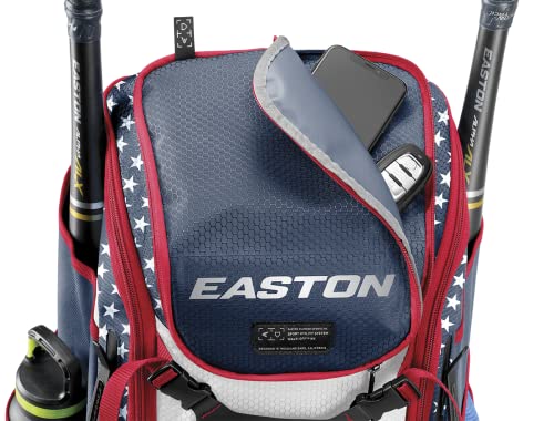 Easton | Walk-Off NX Backpack Bag Series | Adult | Team Logo Embroidery Panel | Stars & Stripes