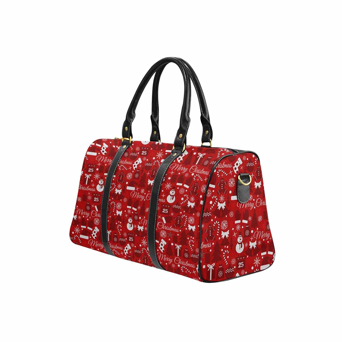 InterestPrint Bags Carry on Shoulder for Reunion/Shopping/Sports Christmas Snowman and Mittens