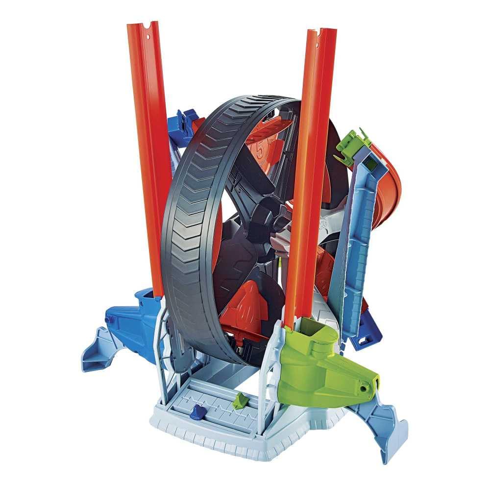 Hot Wheels Spinwheel Challenge Play Set for 5 Year Olds and Up, Multi