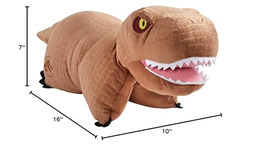 Pillow Pets Jurassic World Trex Dinosaur, 16" Stuffed Animal Plush Dino