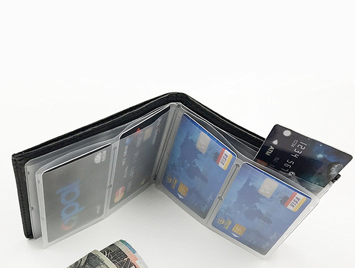 ALLmuis Amazing Men and Women Slim Leather wonder Wow Wallet - Credit Card Protector - RFID Blocking Case