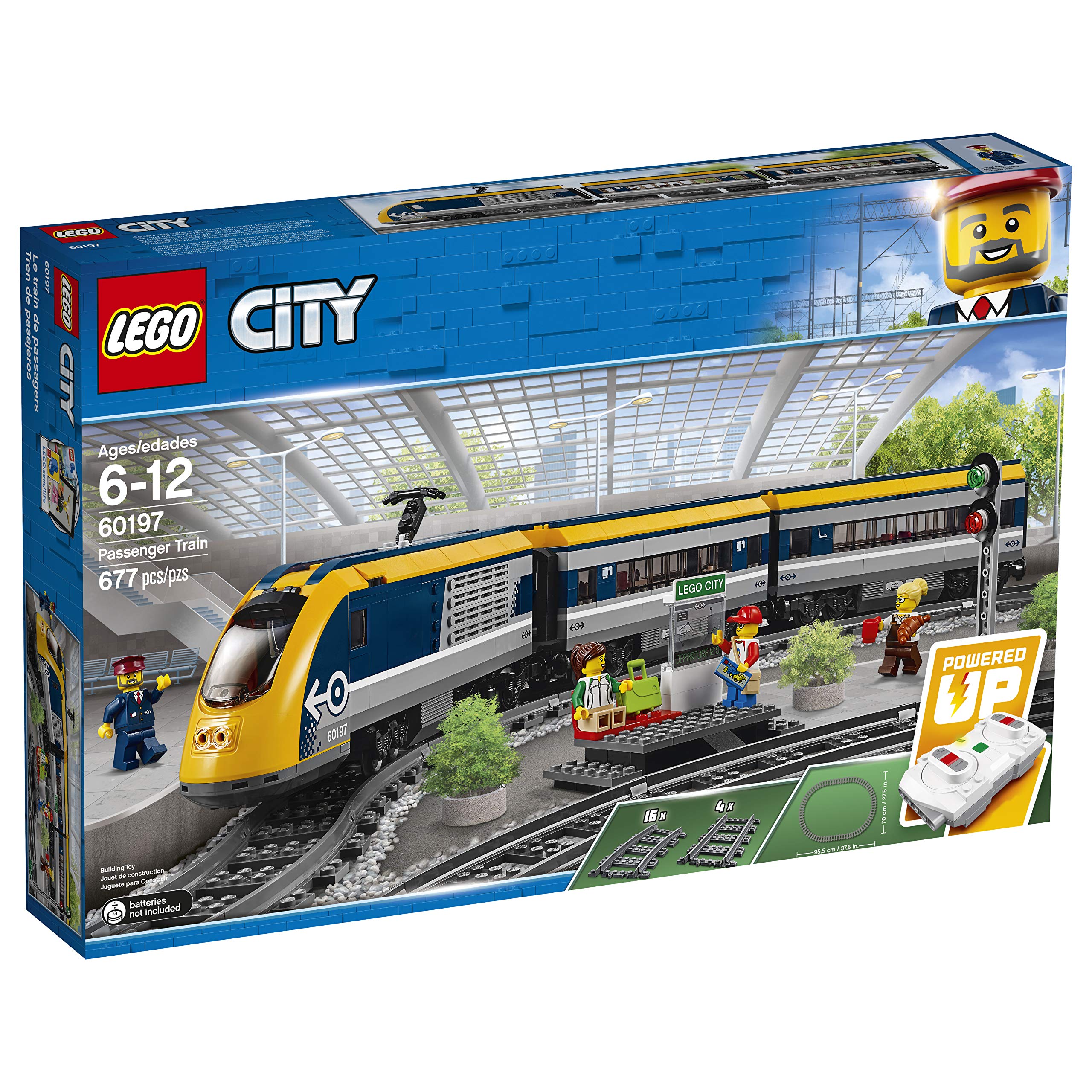 LEGO City Passenger Train 60197 Building Kit (677 Pieces)