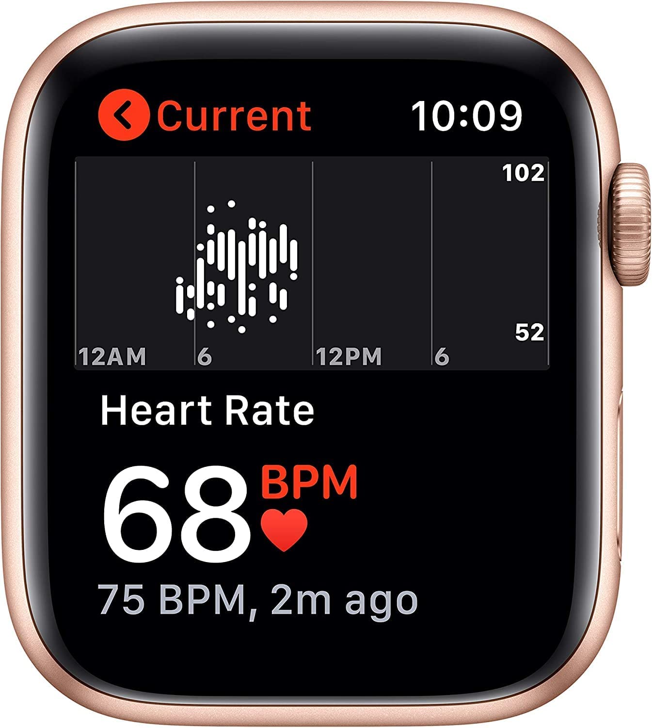 Apple Watch SE (GPS, 44mm) - Gold Aluminum Case with Pink Sand Sport Band (Renewed)