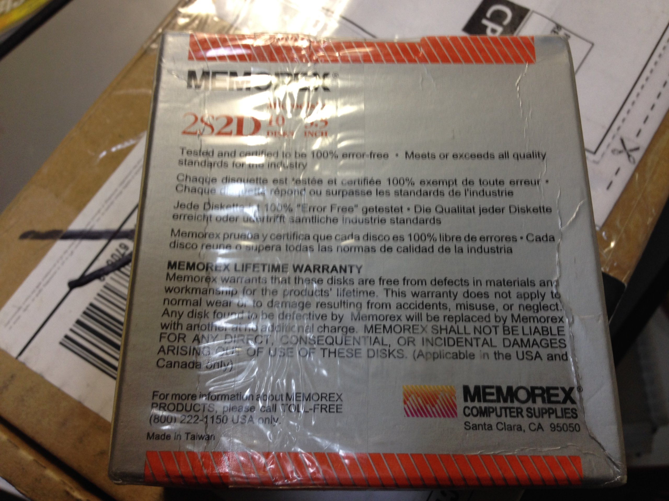 NEW Memorex 10 Floppy Disks 3.5" Double Density 2S2D 3 1/2" - PC Formatted Diskettes Disc Microdisks