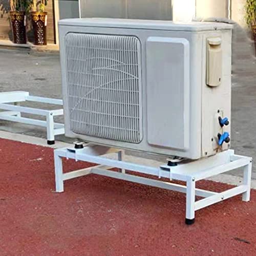 FANOYA Mini Split Bracket, Slab Condenser Stand, Heavy Duty Ground Stand Bracket for Ductless Mini Split Air Conditioner and Heat Pump, White