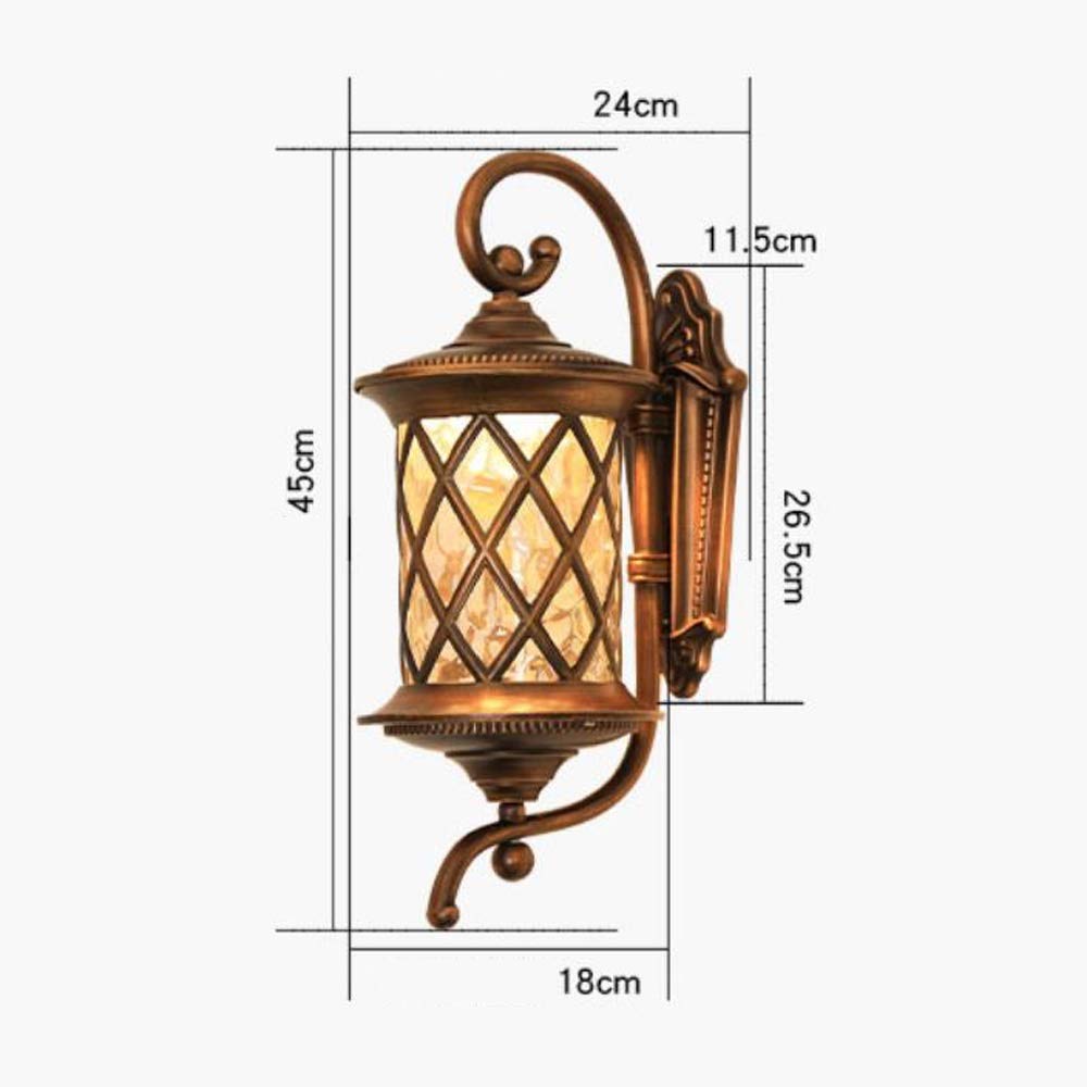 ZHDWOALG Farmhouse Chandelier Outdoor Wall Mount Light Fixture Waterproof Exterior Sconces with Aluminum Housing Wall Sconce Light Creative Wall Lantern for Patio, Deck, Yard, Garden, Path, Home Moder