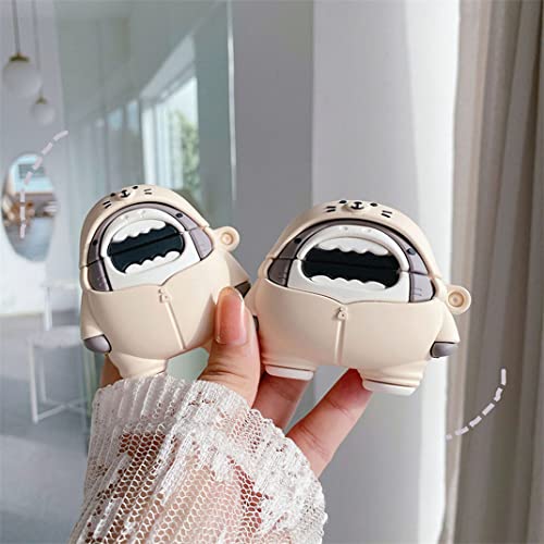 Cute Airpod Pro 2 Case, Funny 3D Cartoon Case, Soft PVC Full Protection Shockproof Charging Case Cover Compatible with for 2019 Airpod Pro, 2022 Airpod Pro 2. (PRO 2 Clothes Shark)