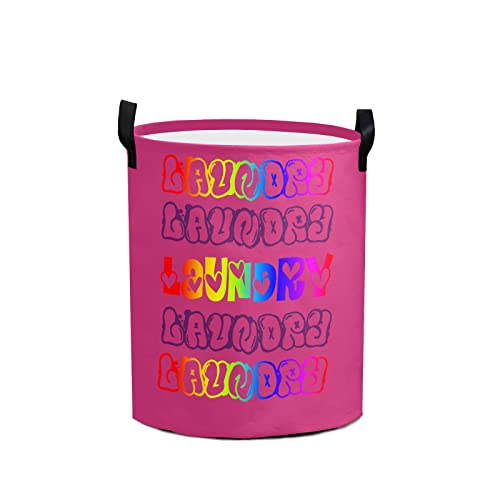 Customized Name Laundry With Personalized Text Dirty Clothes Basket Hamper for Bedroom Livingroom Boy Girls Family