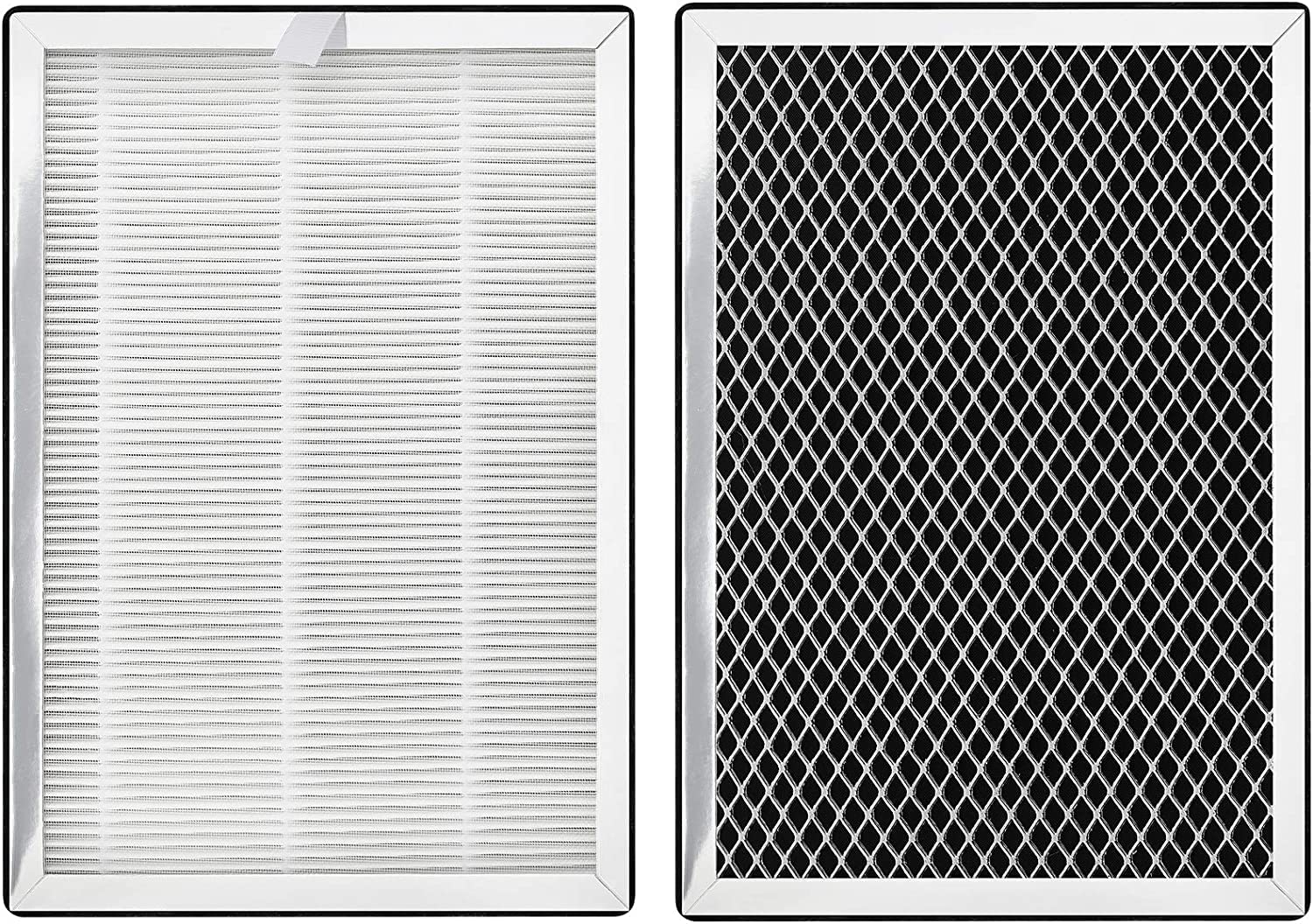 LINNIW 4 Pack MA-25 Replacement Filter Compatible with MA-25 3-in-1 Filters, True HEPA and Activated Carbon (2 Set, 4 Pack
