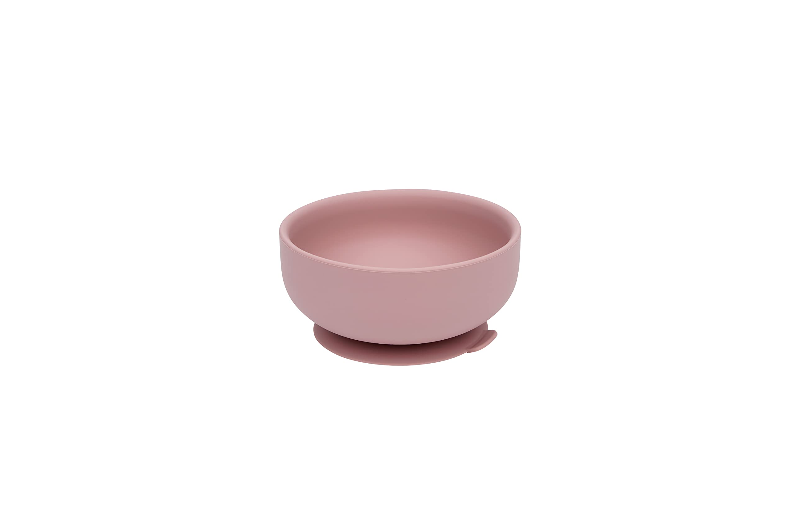 Baby Silicone Suction Cup Bowl + Spoon|BPA Free|Super Upgraded Suction|Suitable for Babies and Toddlers|Easy to Clean,|Dishwasher, Microwave, and Refrigerator Safe. (Light Pink)