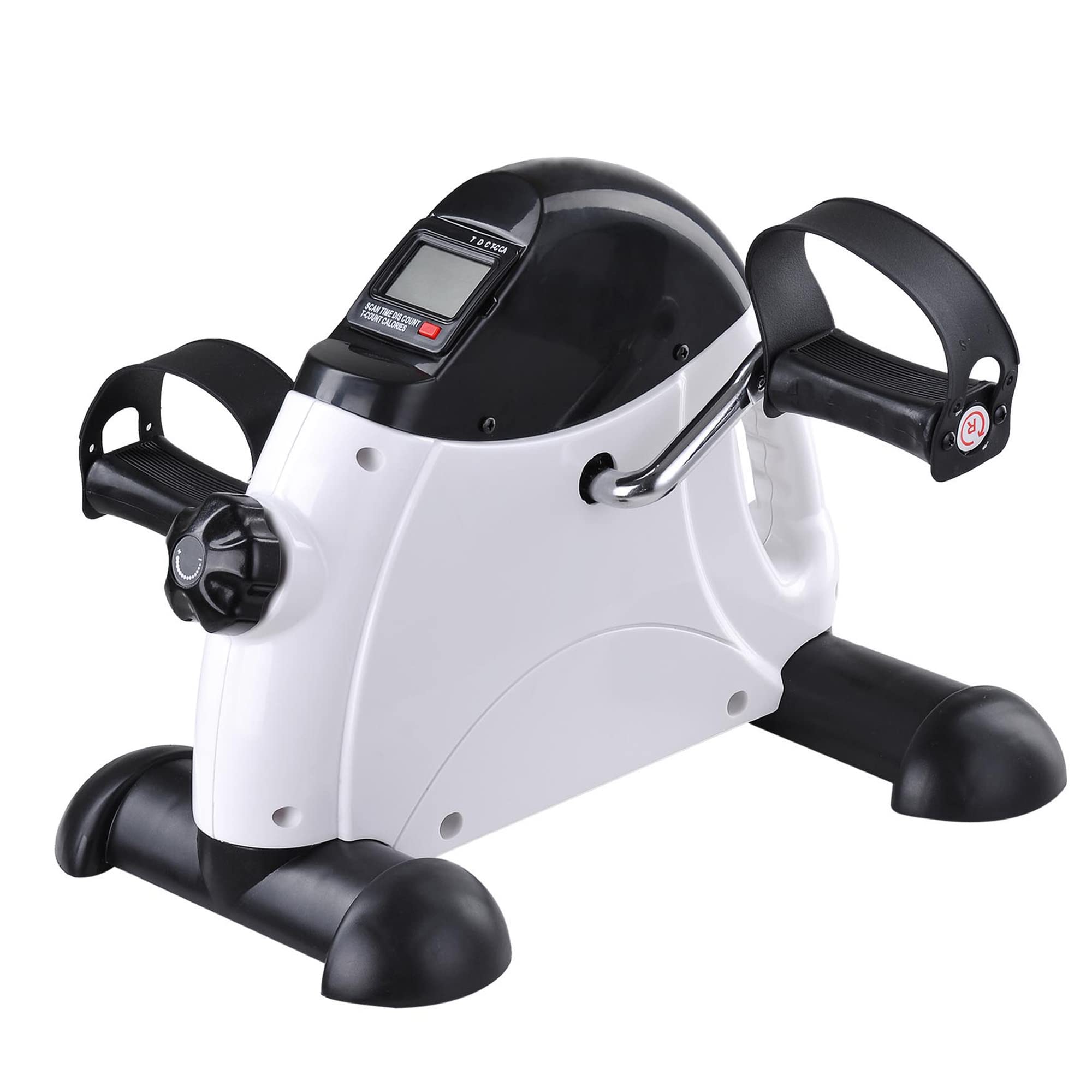AW Portable Mini Pedal Exerciser Fitness Exercise Bike Cycle Arm Leg LCD Display Home Office Under Desk