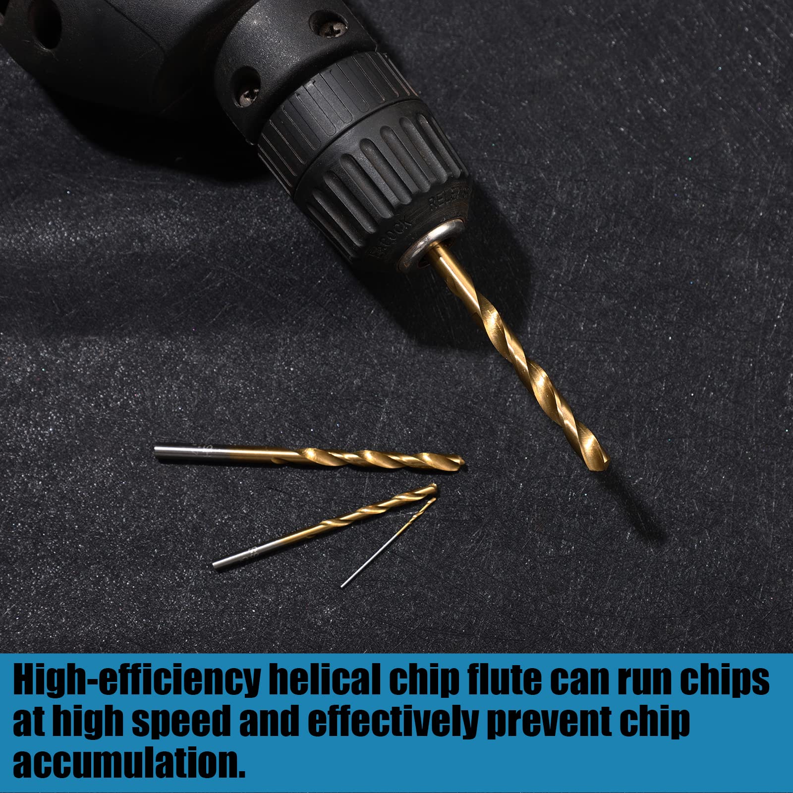 Cobalt Drill Bit Set, M35 Twist HSS Drill Bits Straight Shank, 2mm High Speed Steel Drill Bits for Drilling in Hard Metal, Stainless Steel, Cast Iron (2mm)