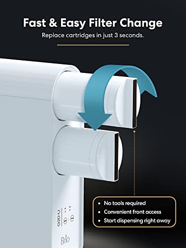 Brio Reverse Osmosis Water Filtration System, 700 GPD, 2:1 Pure to Drain, Tank-Less, Under Sink Faucet Mount