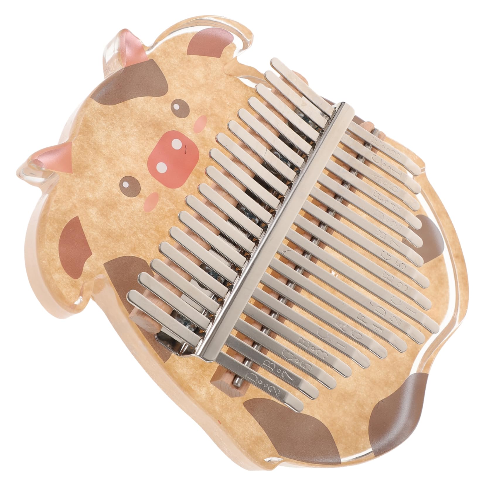 EXCEART 1pc Finger Piano Childs Piano 17 Keys Thumb Clear Thumb Piano Hand Bells Chimes Knock Thumb Pianos Marimbas Instrument African Kalimba Kids Piano Acrylic Percussion Stainless Steel