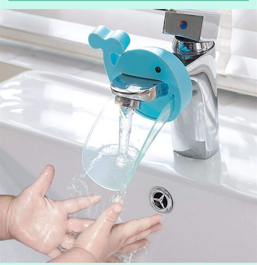 Baby and Children's Faucet Extender Safe+ Faucet Extension Faucet Guide Sink Extender Long Water Hand Washing Device Water Diverter (1 Pack)