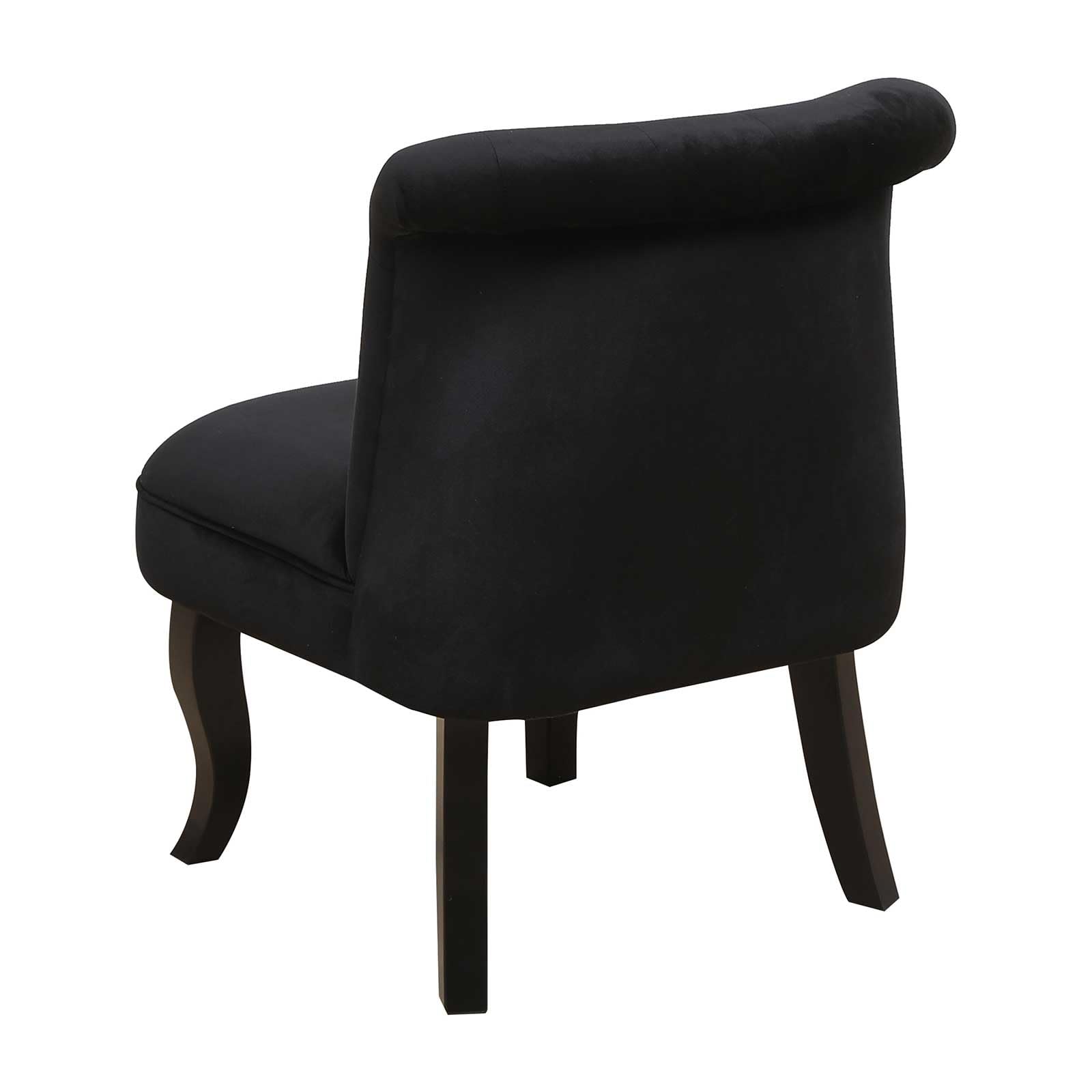 Appot AT-W1757104758 Modern Velvet Accent, Living Room, Upholstered Single Sofa with Sturdy Wood Frame Reading Chair for Bedroom, Office, Studio, Black