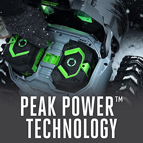 EGO Power+ SNT2405 24 in. Self-Propelled 2-Stage Snow Blower with Peak Power Two 7.5Ah Batteries and Dual Port Charger Included, Black