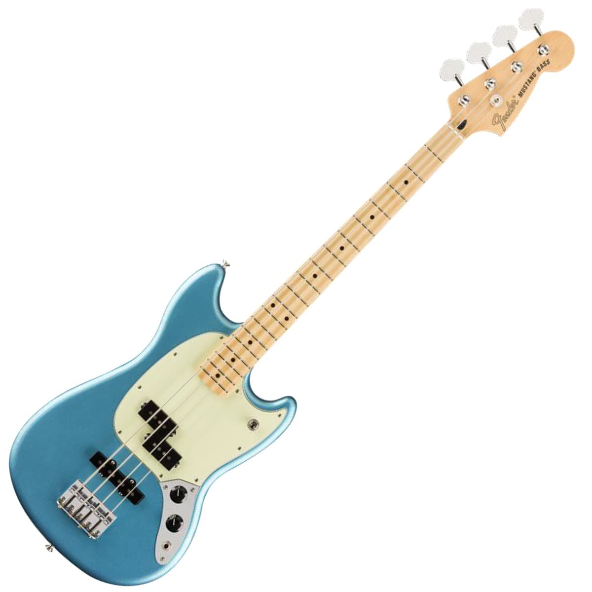 Fender Player Mustang Bass PJ Lake Placid Blue w/Mint Pickguard (CME Exclusive)