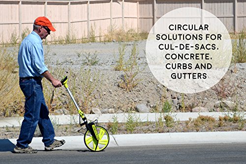 Calculated Industries #6575 DigiRoller Plus III 12.5 Inch Estimators Electronic Distance Measuring Wheel with Large Backlit Digital Display; Measure in Feet, Inches, Meters, Yards; FREE Carrying Pack