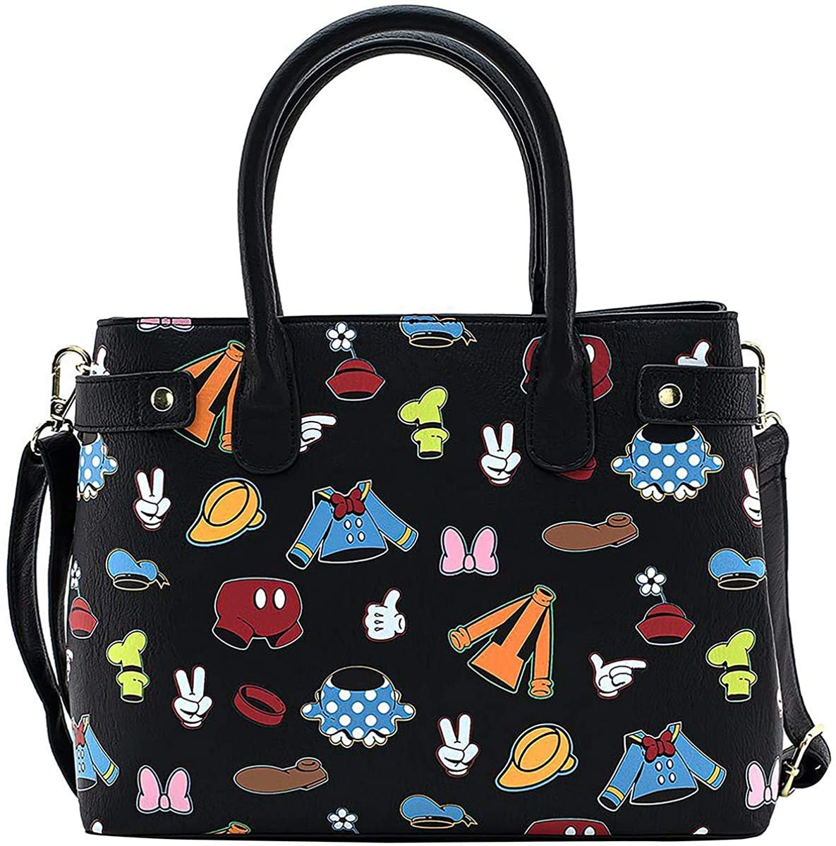 Loungefly x Disney Classic Character Clothing Crossbody Purse (One Size, Multi)