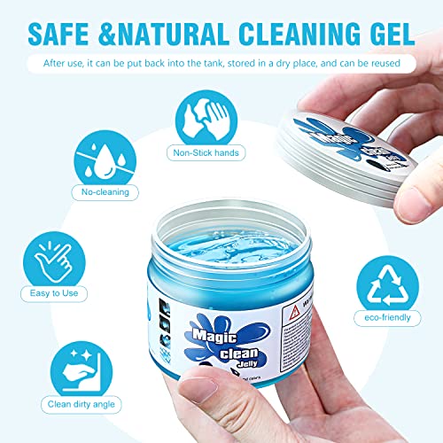DNA MOTORING TOOLS-00151 Car Cleaning Jelly Auto Detailing Tool Universal Car Clean Gel Auto Interiors Home & Office Electronics Cleaning,Blue