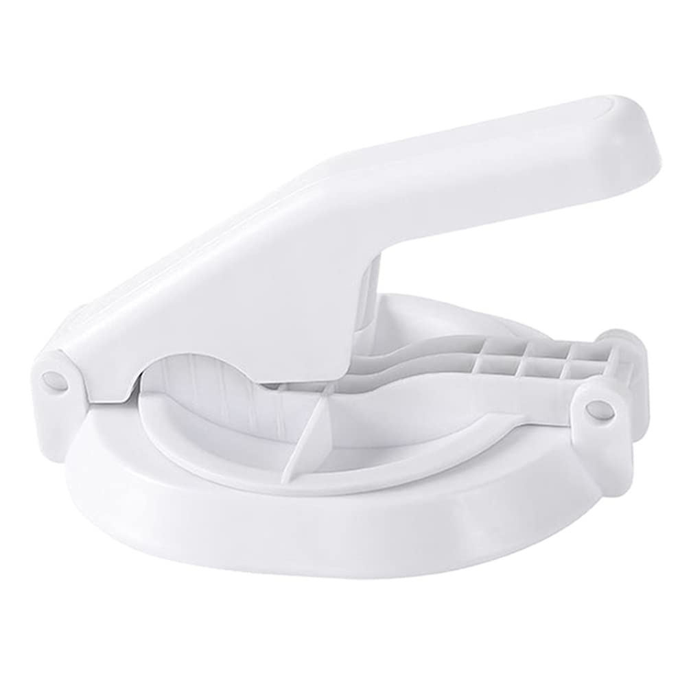 Cabilock 1pc Dumpling Wrapper Dumpling Roller Skin Dough Presser Comal Para Tortillas Pelmeni Molds Mr Tortilla Hand Mold Flour Dough Ball Presser Cutter Ravioli White To Rotate