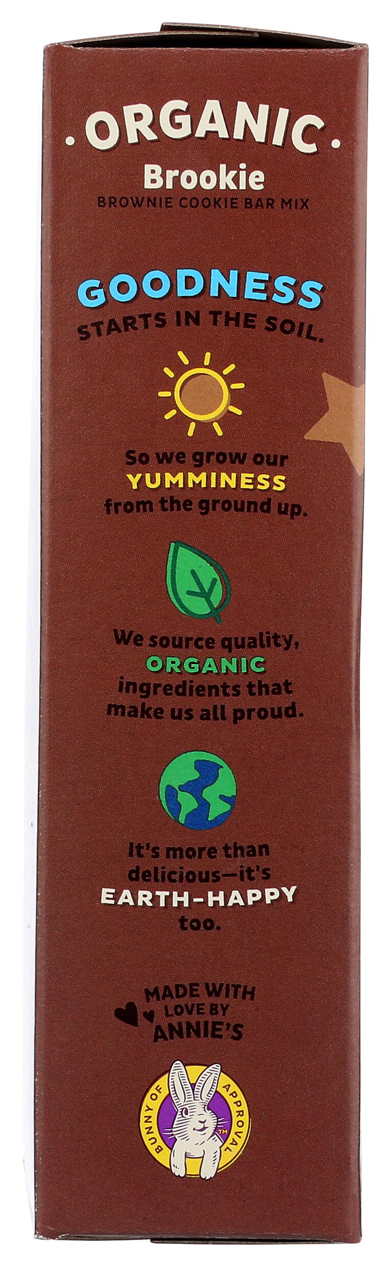 Annie's Homegrown Organic Brookie Cookie Brownie Bar Baking Mix, Made With Real Chocolate Chips, 18.4 oz.