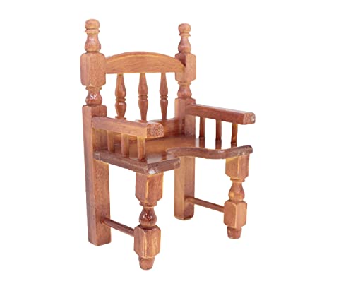 Susaniita - Wooden Chair for Nativity Set Size 6: Sized for Baby Jesus Figure 11 to 12 Inches Tall, Silla para Niño Dios- 11.25 in (H) X 7 in (W)