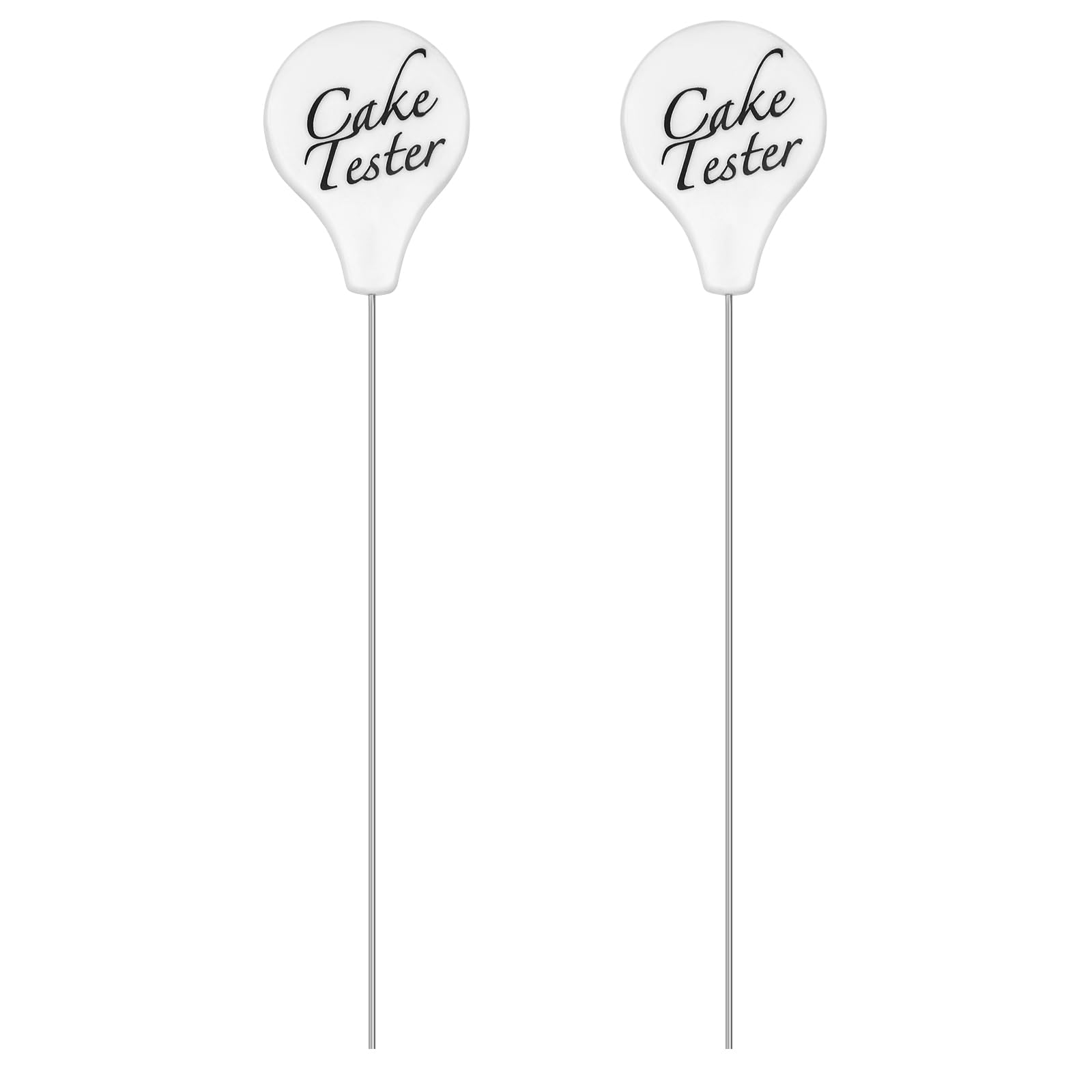 Cake Tester, 2 Packs Cake Tester for Baking Doneness, Stainless Steel Cake Tester Stick, Cake Testers for Baking, Kitchen Auxiliary Baking Tools. 7.5 IN DSOCVJW.