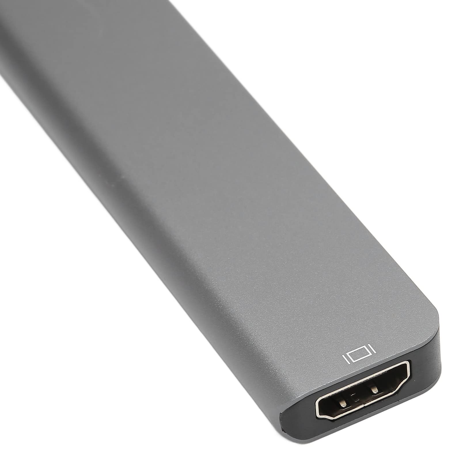 C Hub Multiport Adapter 7 in 1 Multiport Aluminum Alloy SD TF Card Reader Ethernet to Usb Adapter