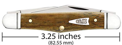 CASE XX WR Pocket Knife Smooth Antique Bone Half Whittler Item #58189 - (6208 SS) - Length Closed: 3 1/4 Inches