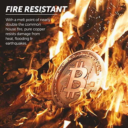 Bitcoin & Ethereum Cold Storage Wallet Bonus Pack | 1 Ounce 999 Fine Copper | Securely Store Cryptocurrencies Offline