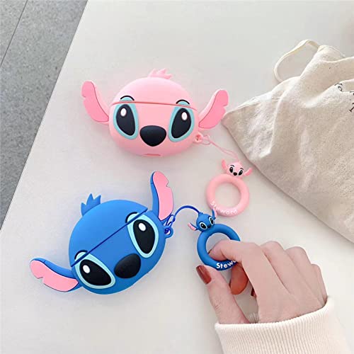 COCOMII Cartoon Case Compatible with AirPods Pro - Silicone, Slim, Matte, Cute Funny Animated, Anxiety & Stress Relief, Keychain Ring, Fingerprint Resistant, Anti-Scratch, Shockproof (Angel Face)